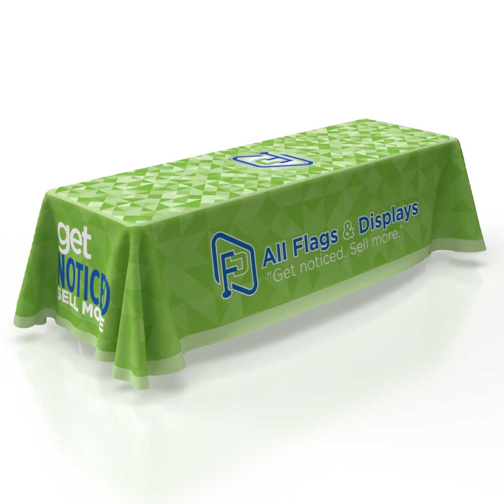 Custom 8 FT Table Throw Drape Style - All Flags and Displays